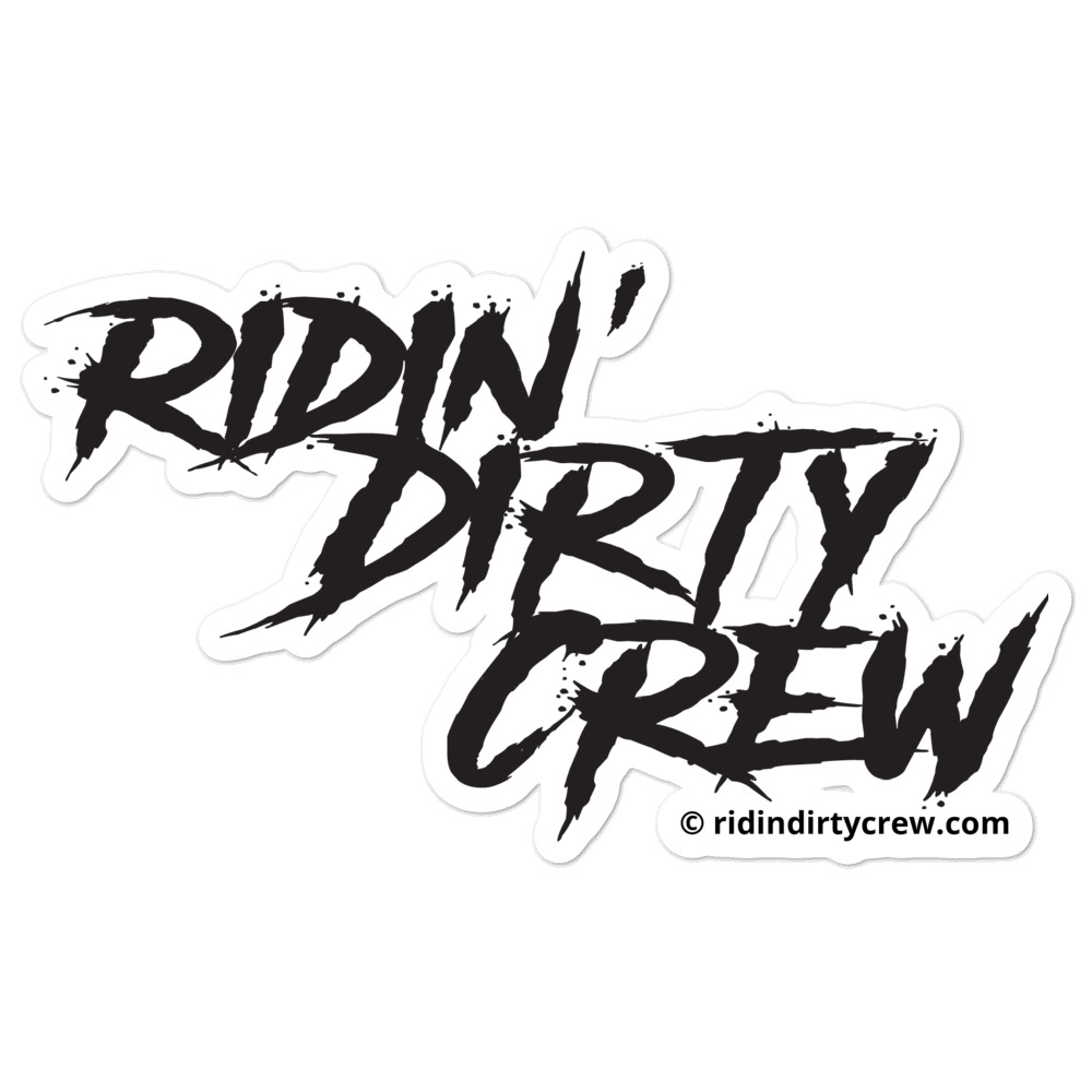 Ridin' Dirty Crew Sticker Logo | Ridin' Dirty Crew